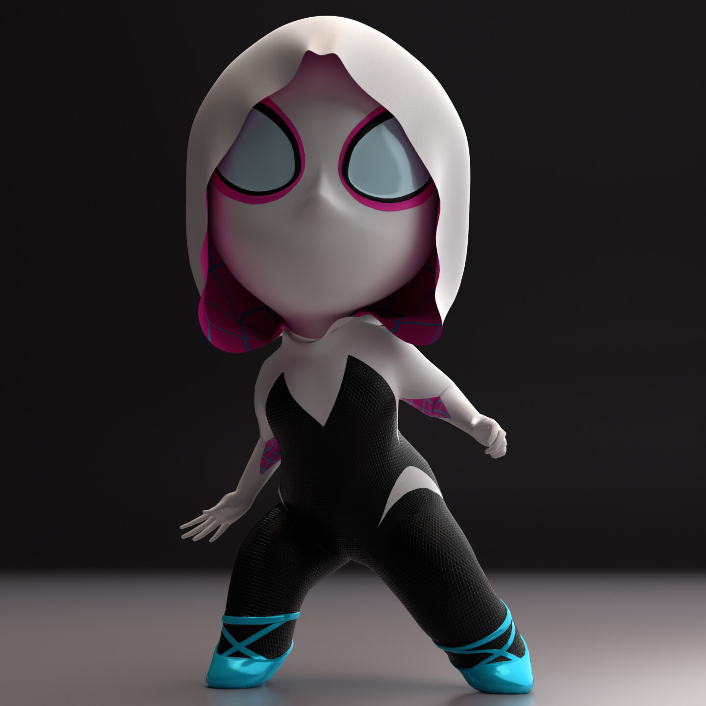 ArtStation - Chibi Spider Gwen