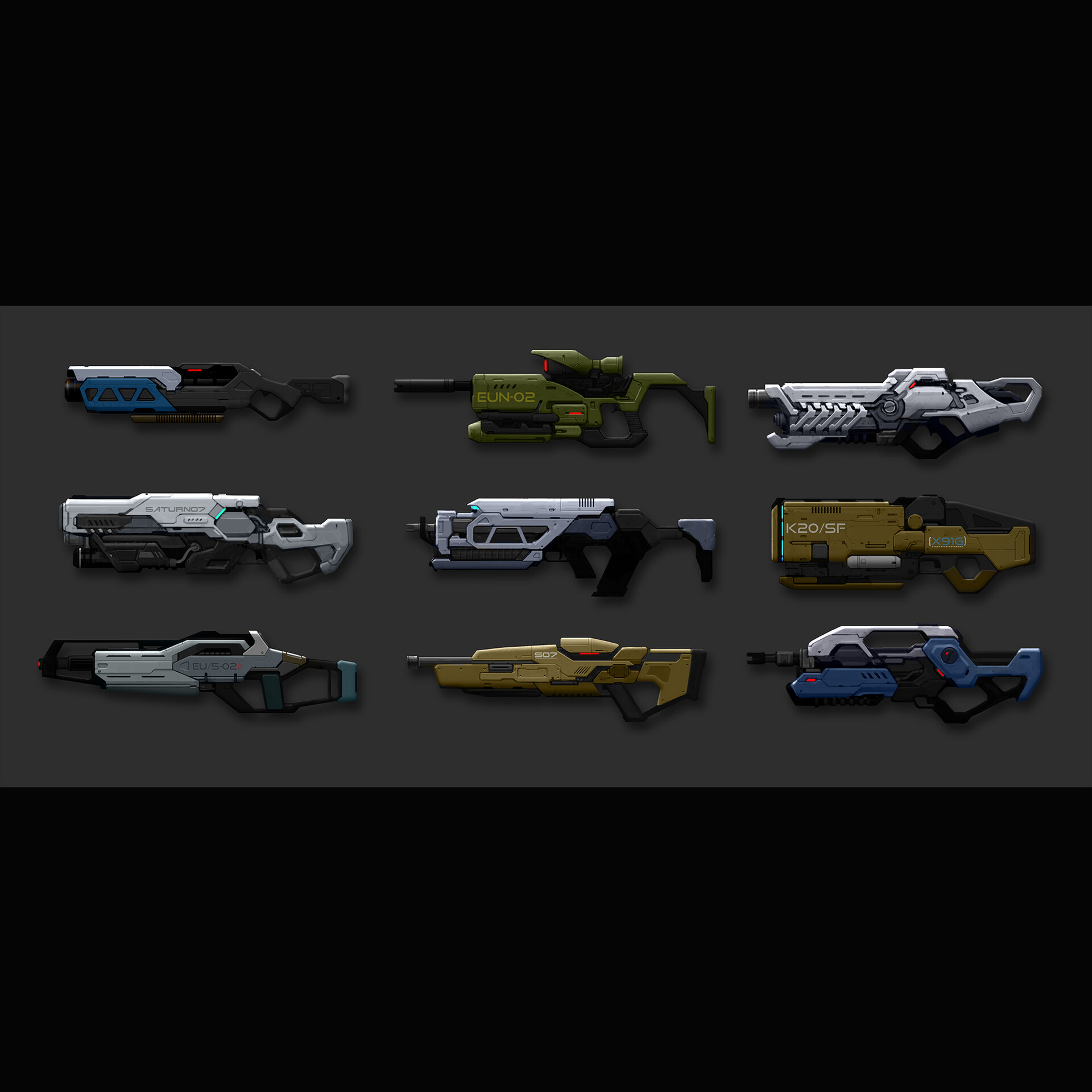 ArtStation - sci-fi weapons design