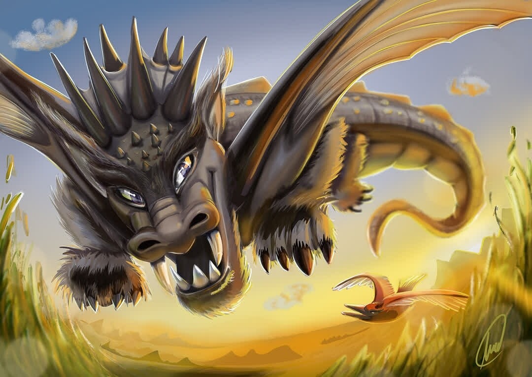 ArtStation - Dragon flight