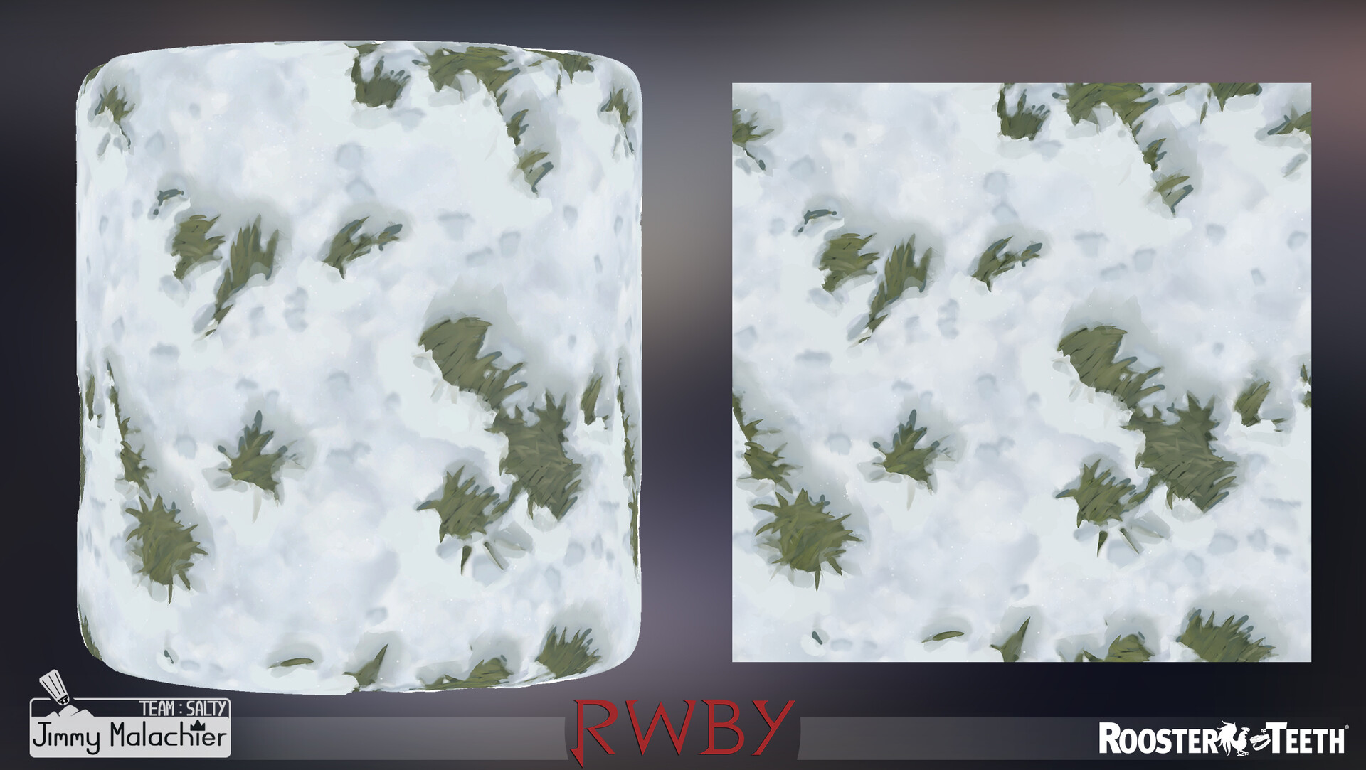 Jimmy Malachier - RWBY - Handpaint Snow and Mountains