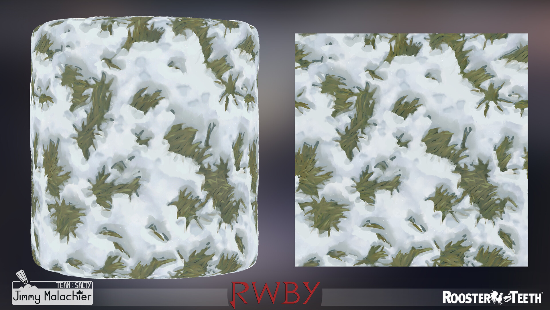 Jimmy Malachier - RWBY - Handpaint Snow and Mountains