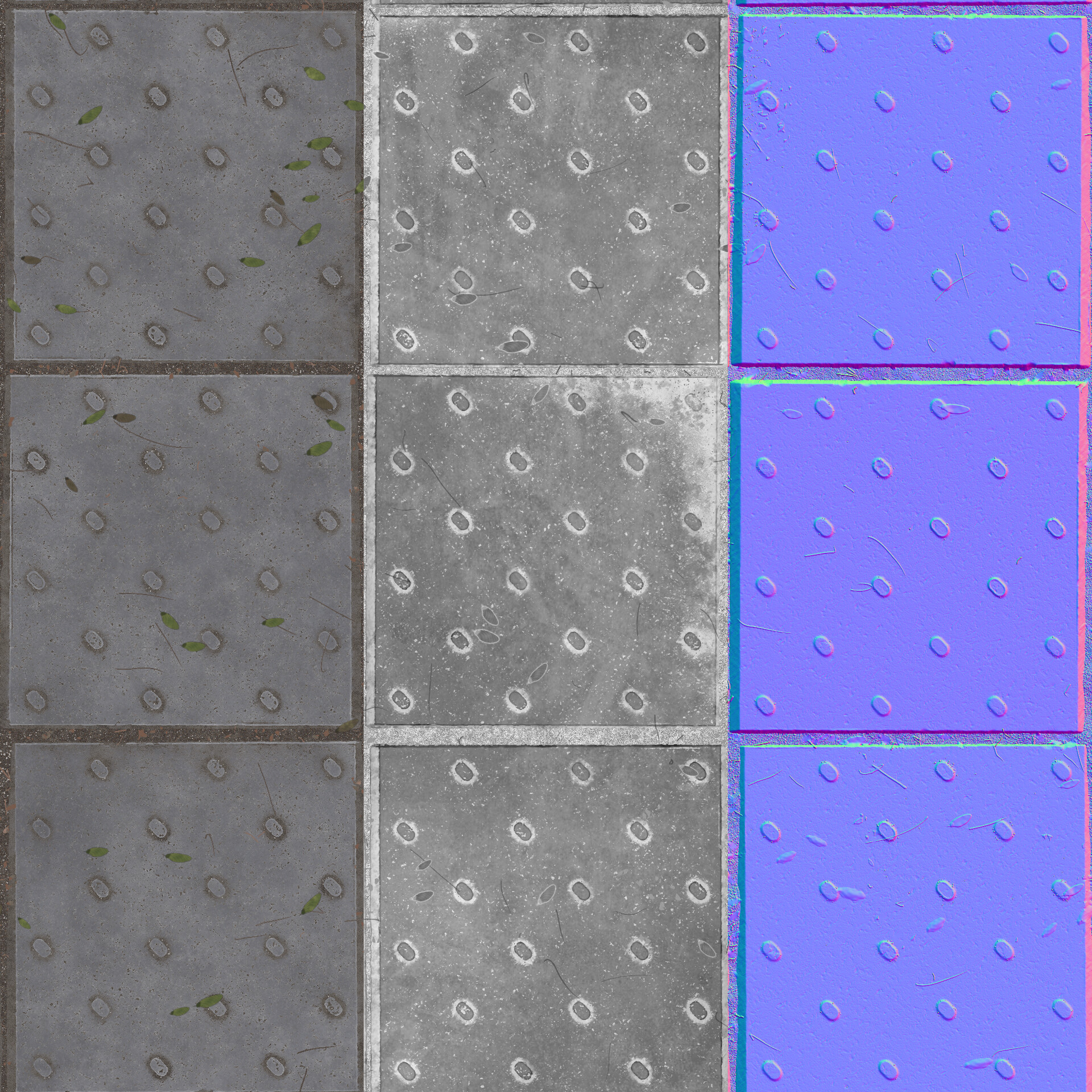 Max Kutsenko - Square concrete stamp