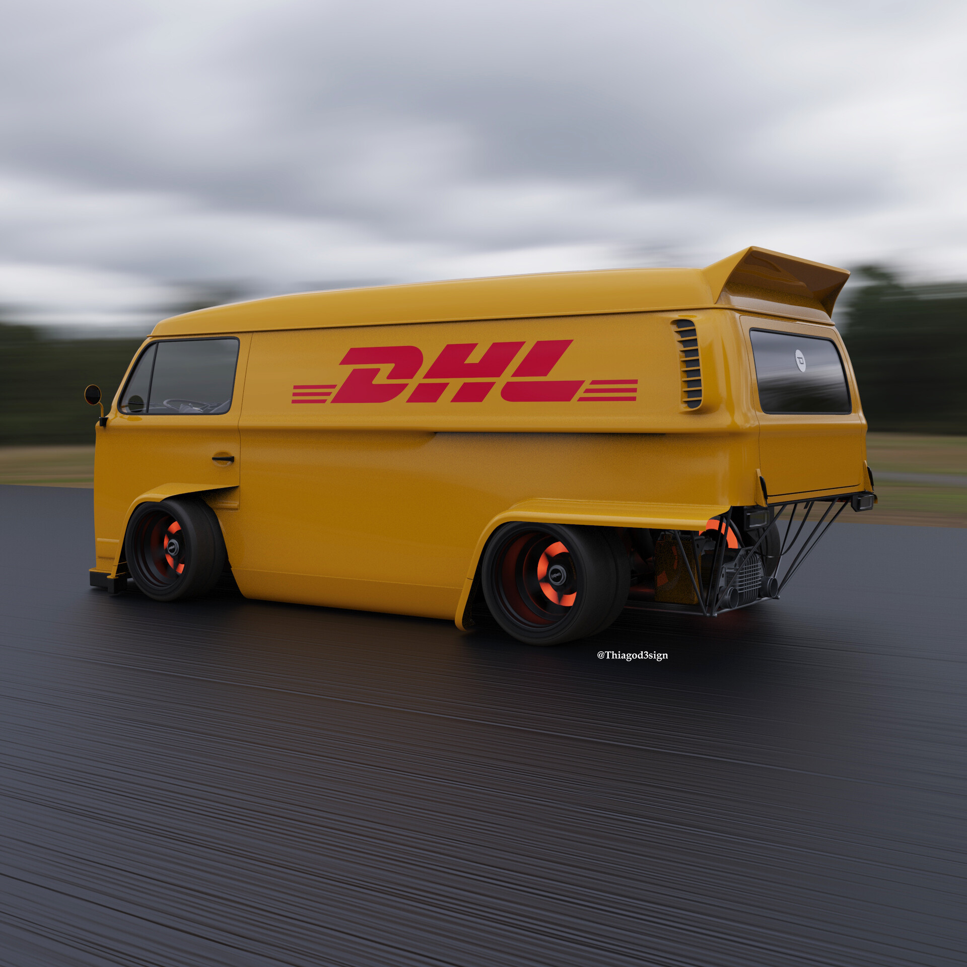 ArtStation - VW Kombi 917 DHL Express