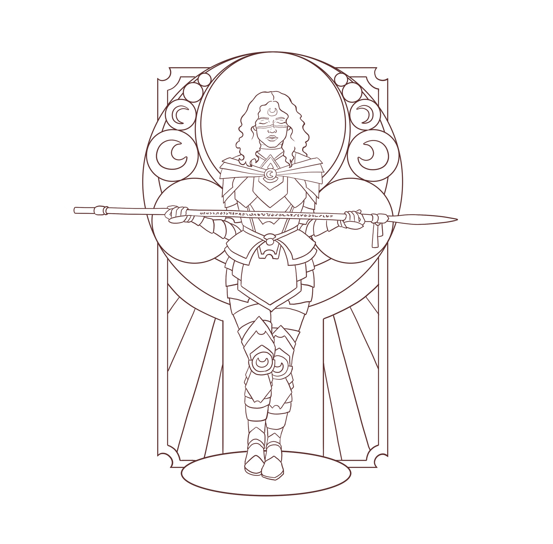 ArtStation - Paladin to the Moonweaver