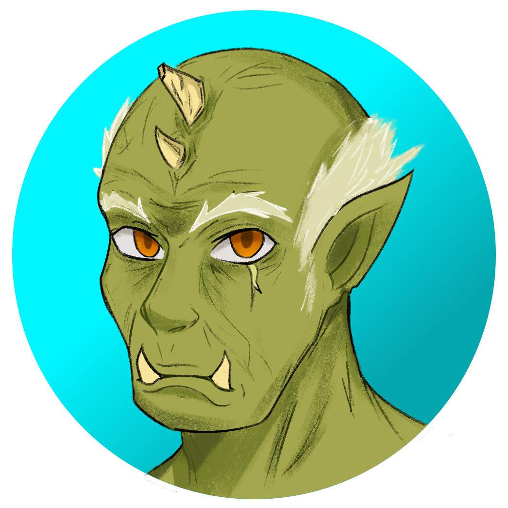 ArtStation - Arnok, the Old Orc (DnD Character)