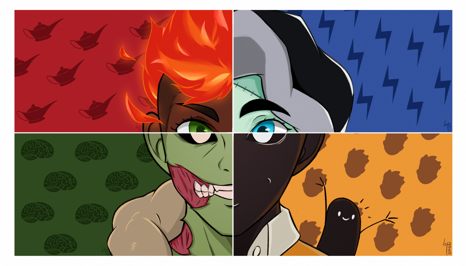 ArtStation - Monster Prom Collage
