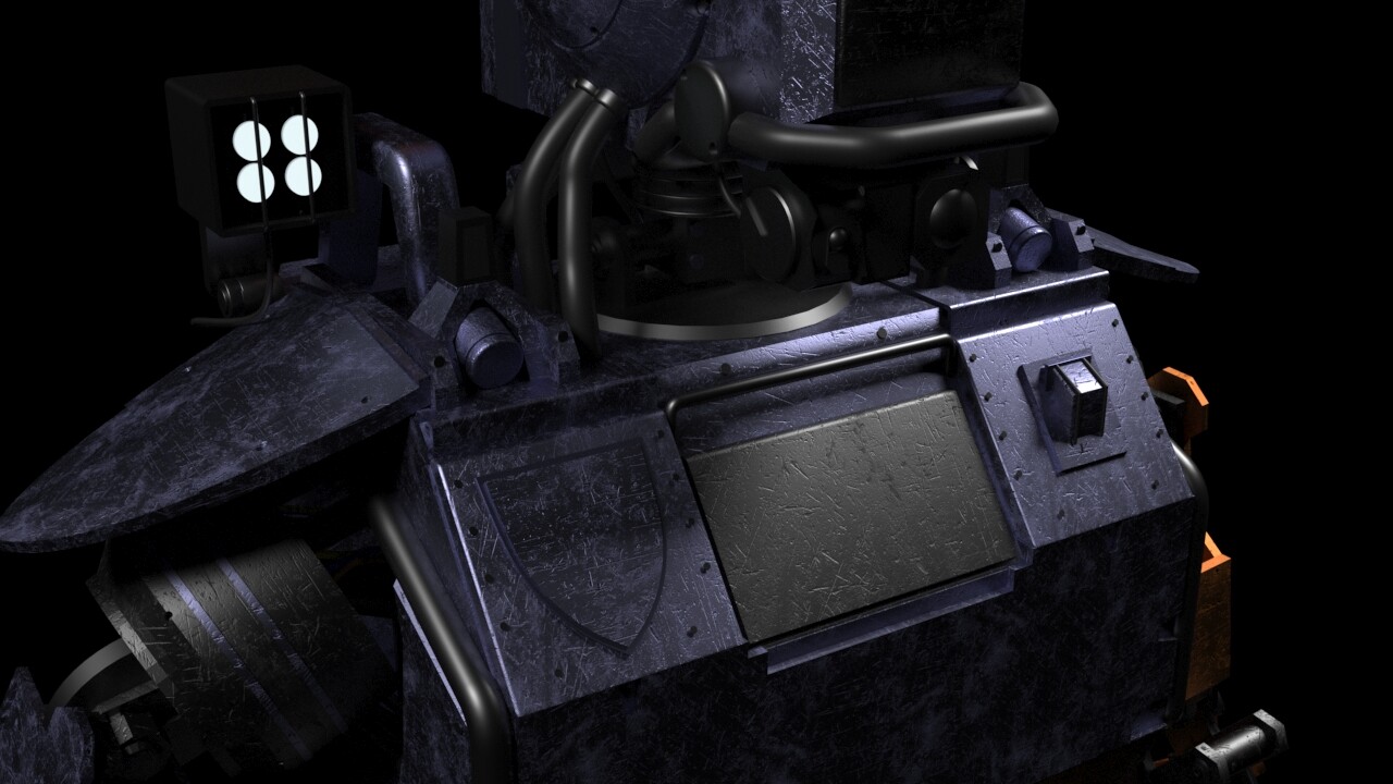 Ravi Sanker - Sci-Fi Military Robot (Chappie) 3D Model