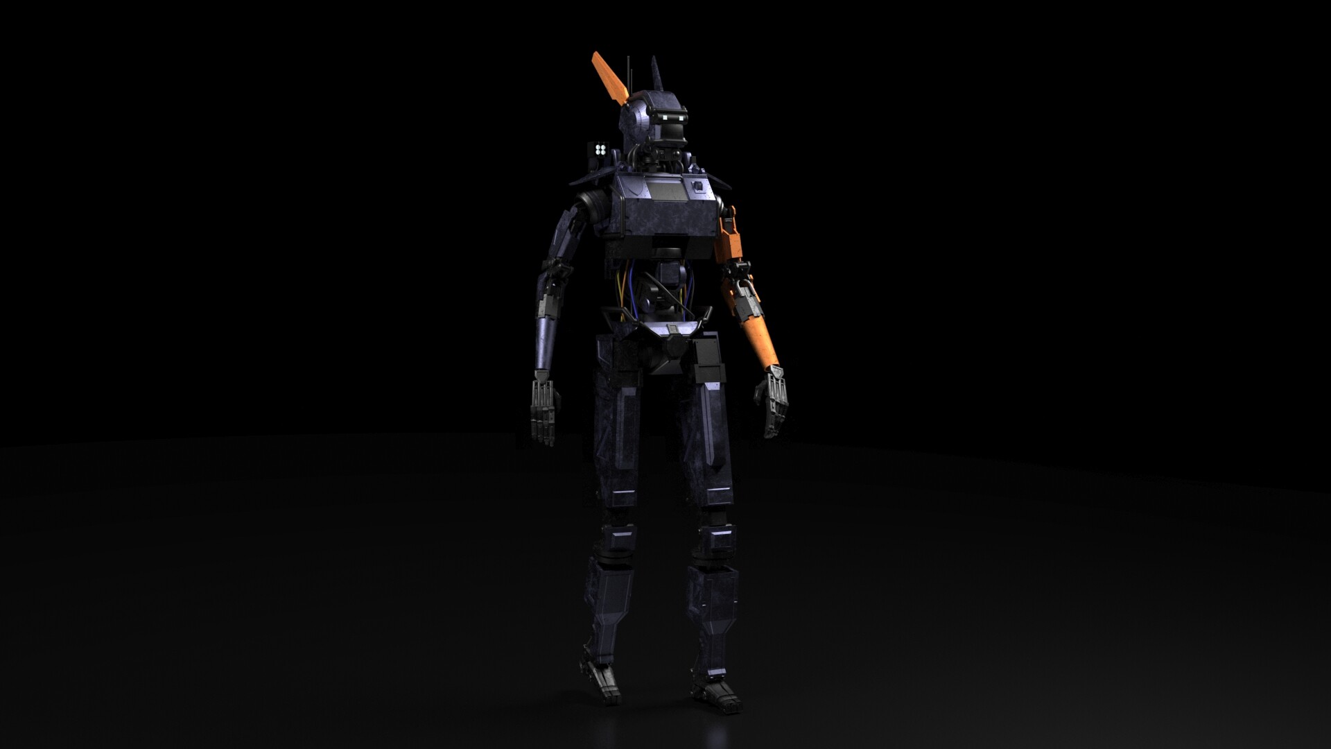 Ravi Sanker - Sci-Fi Military Robot (Chappie) 3D Model