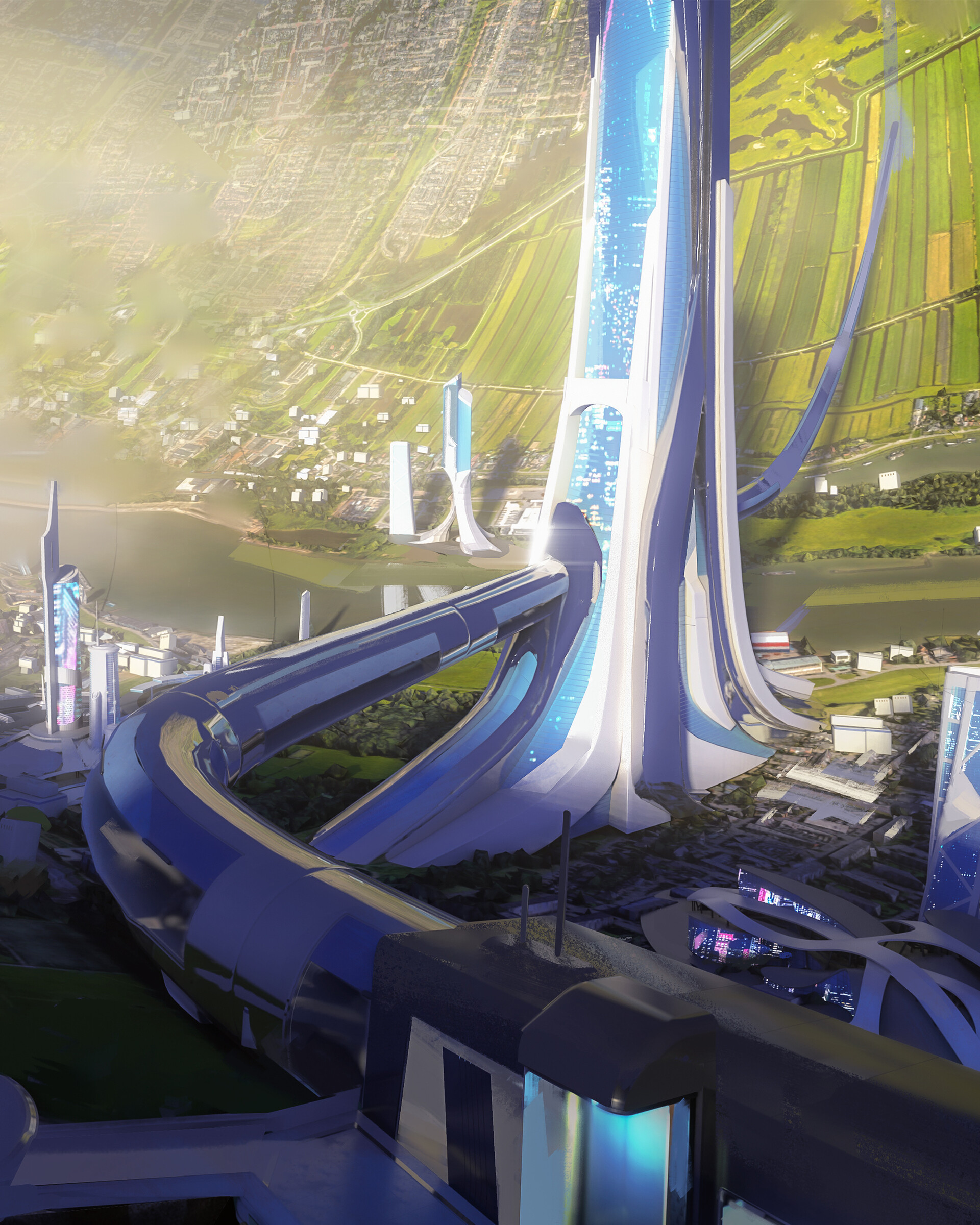 ArtStation - Orbital City