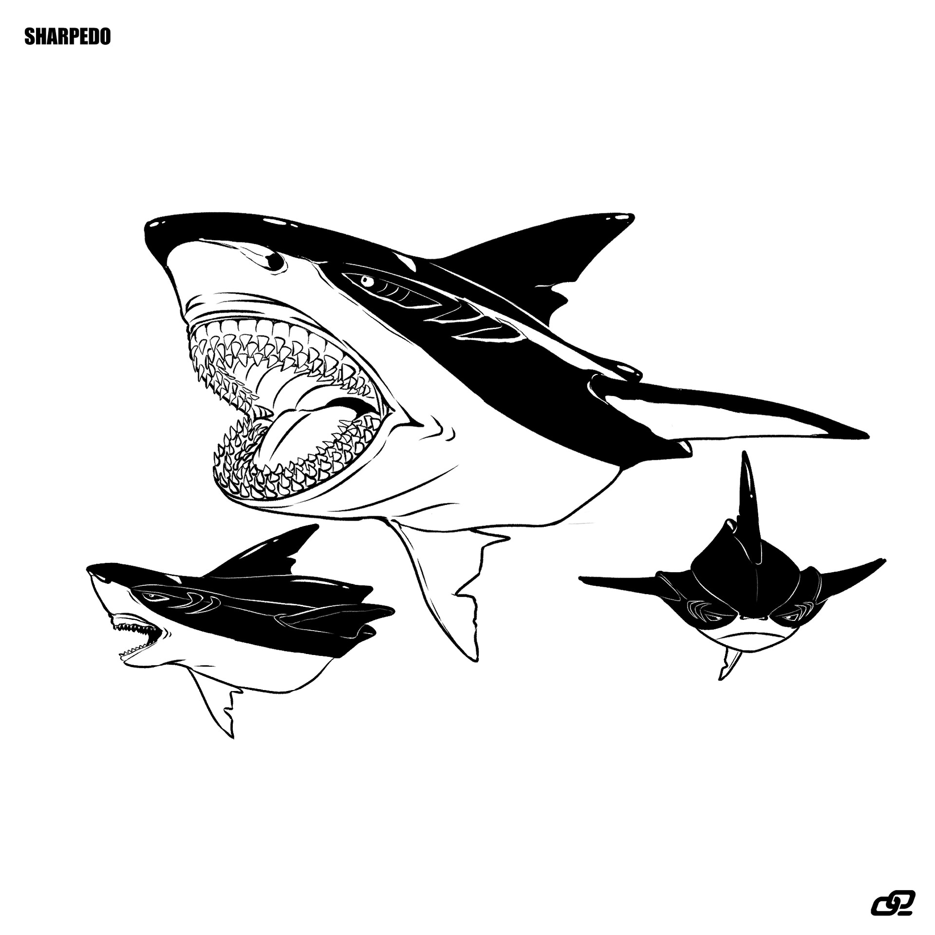 pokemon sharpedo coloring pages