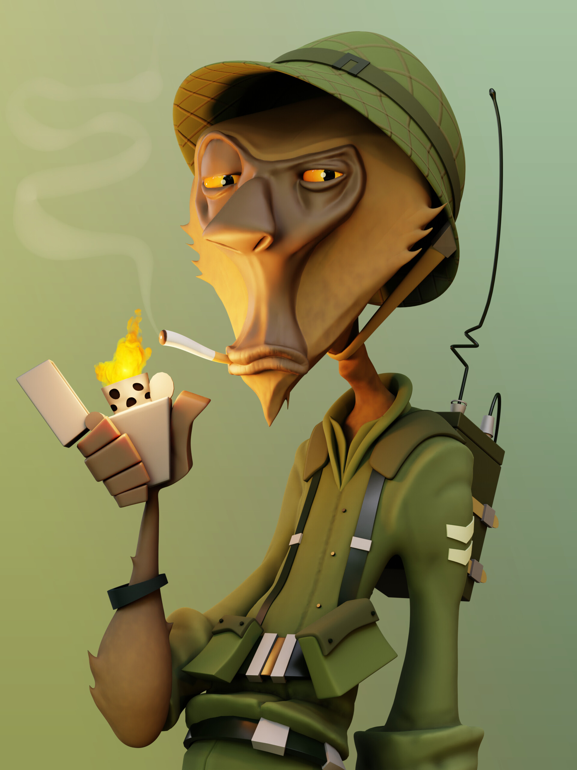 ArtStation - Monkey Soldier