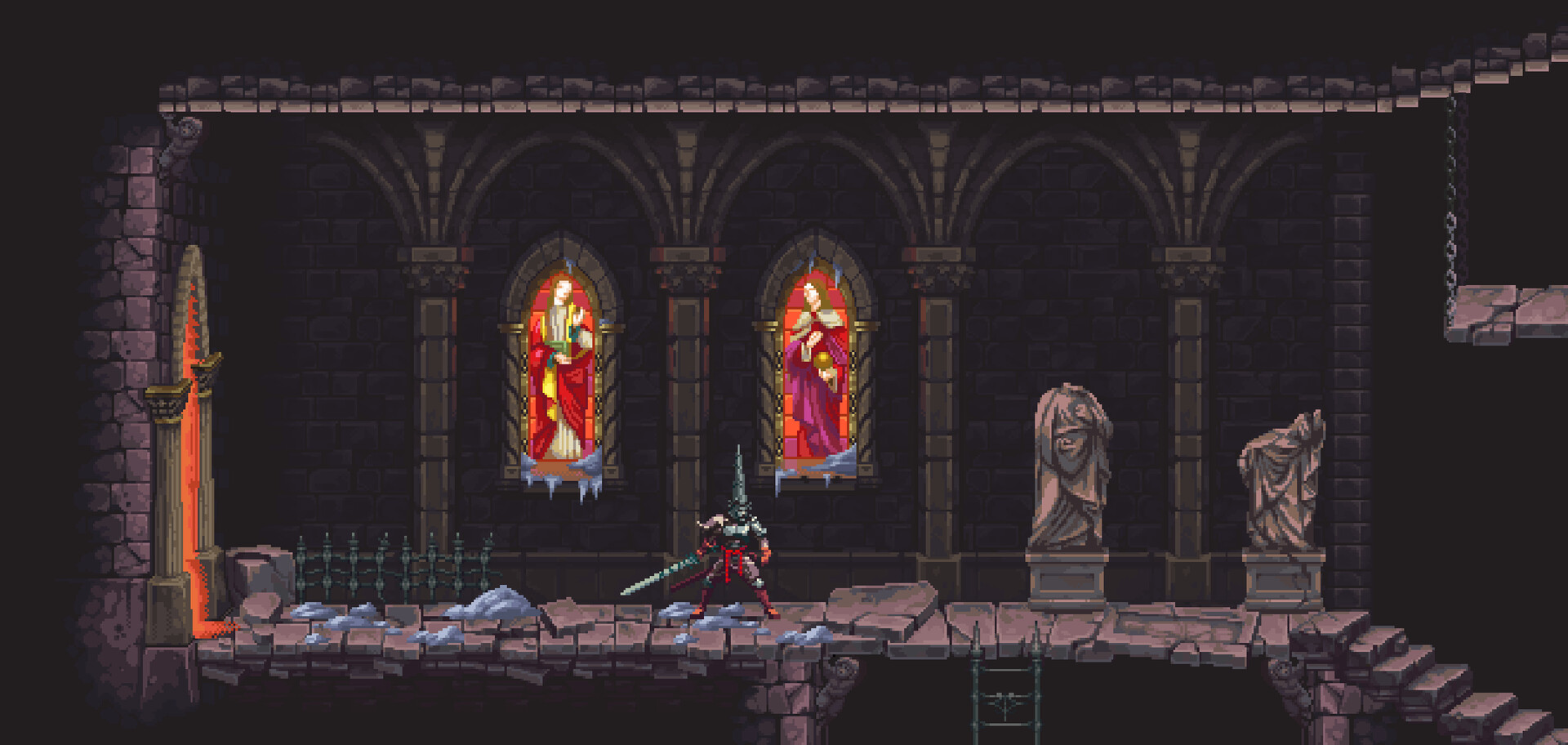 ArtStation - Buried Churches (pixel art rework)