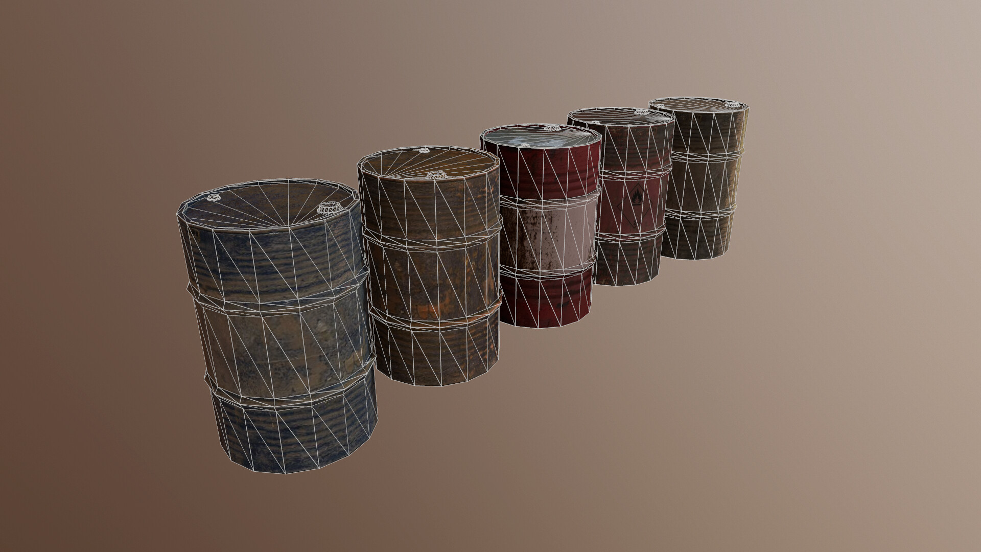 ArtStation - Oil Barrels
