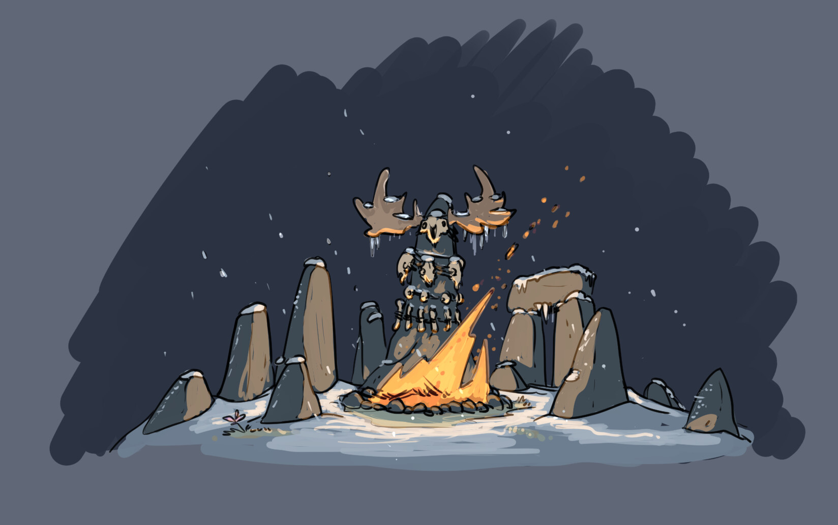 Bone Dust - Bone totem + ice age concepts2