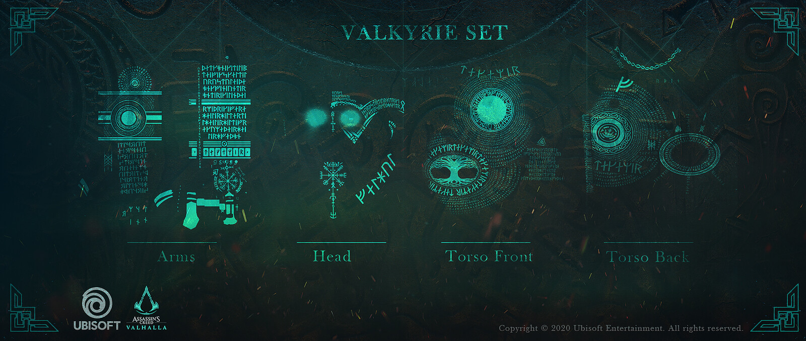 Vin Hill - Assassin's Creed: Valhalla Tattoo set designs