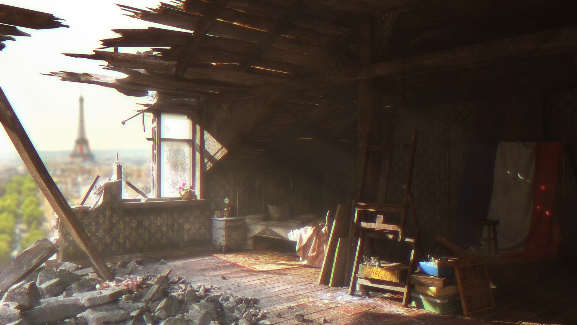 ArtStation - Attic environment