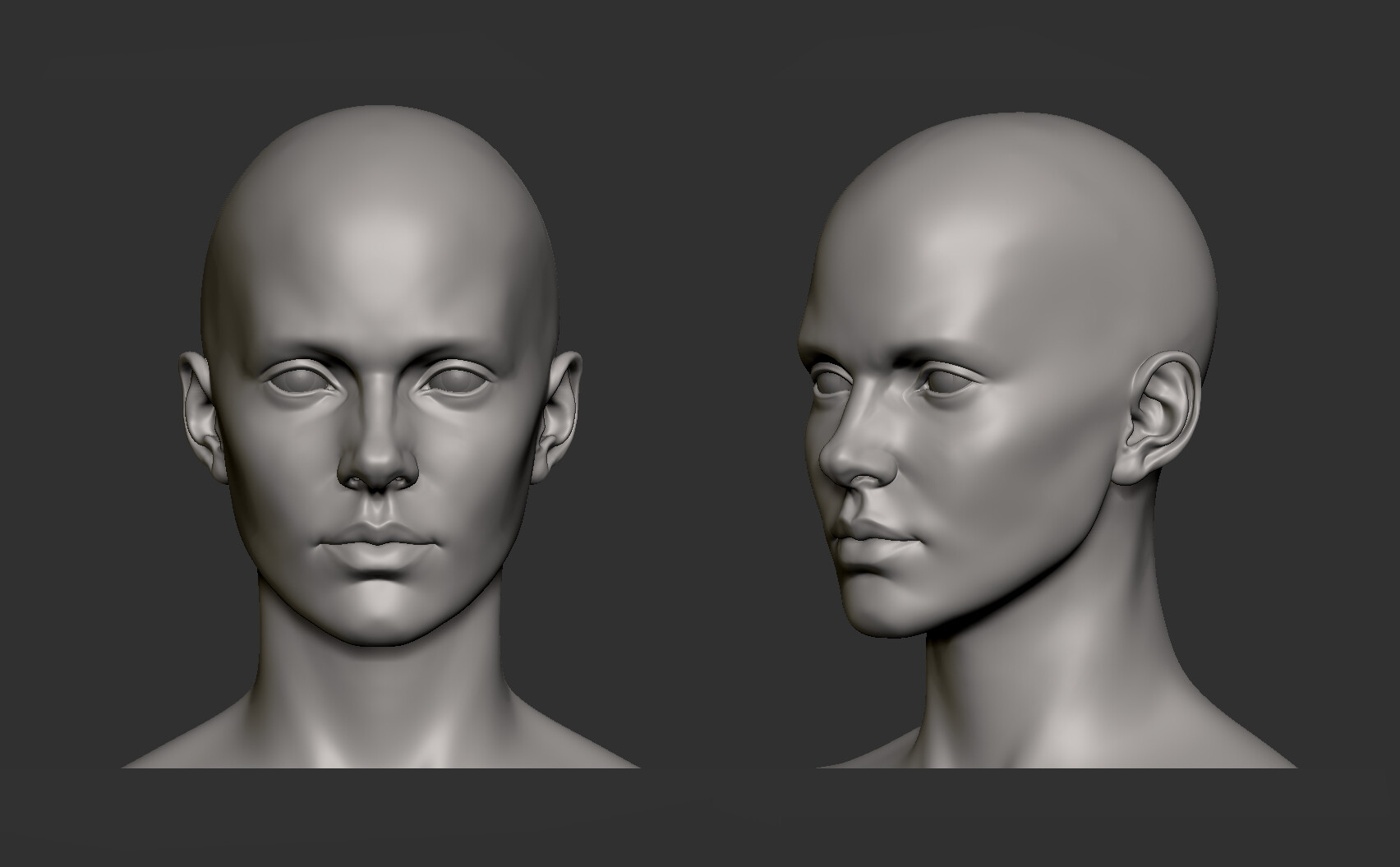 ArtStation - woman head practise