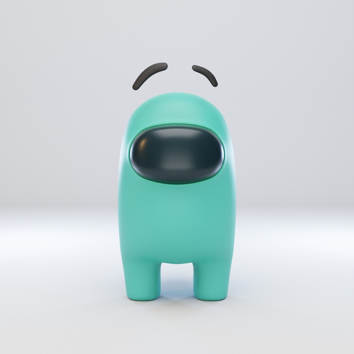 Cagatay Cetin - Among Us Eyebrows Character 3D Model