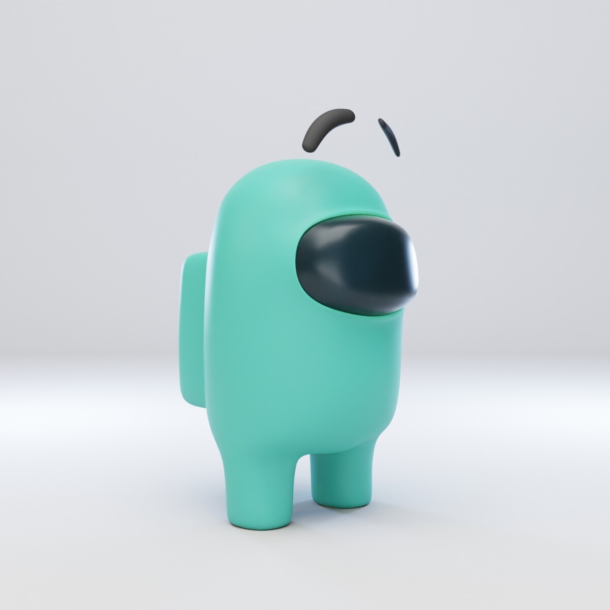 Cagatay Cetin - Among Us Eyebrows Character 3D Model