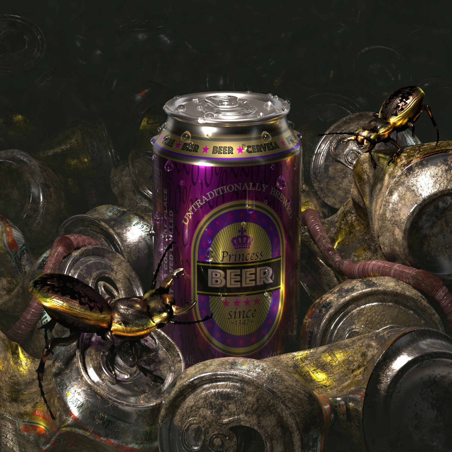 ArtStation - Beer Advertising