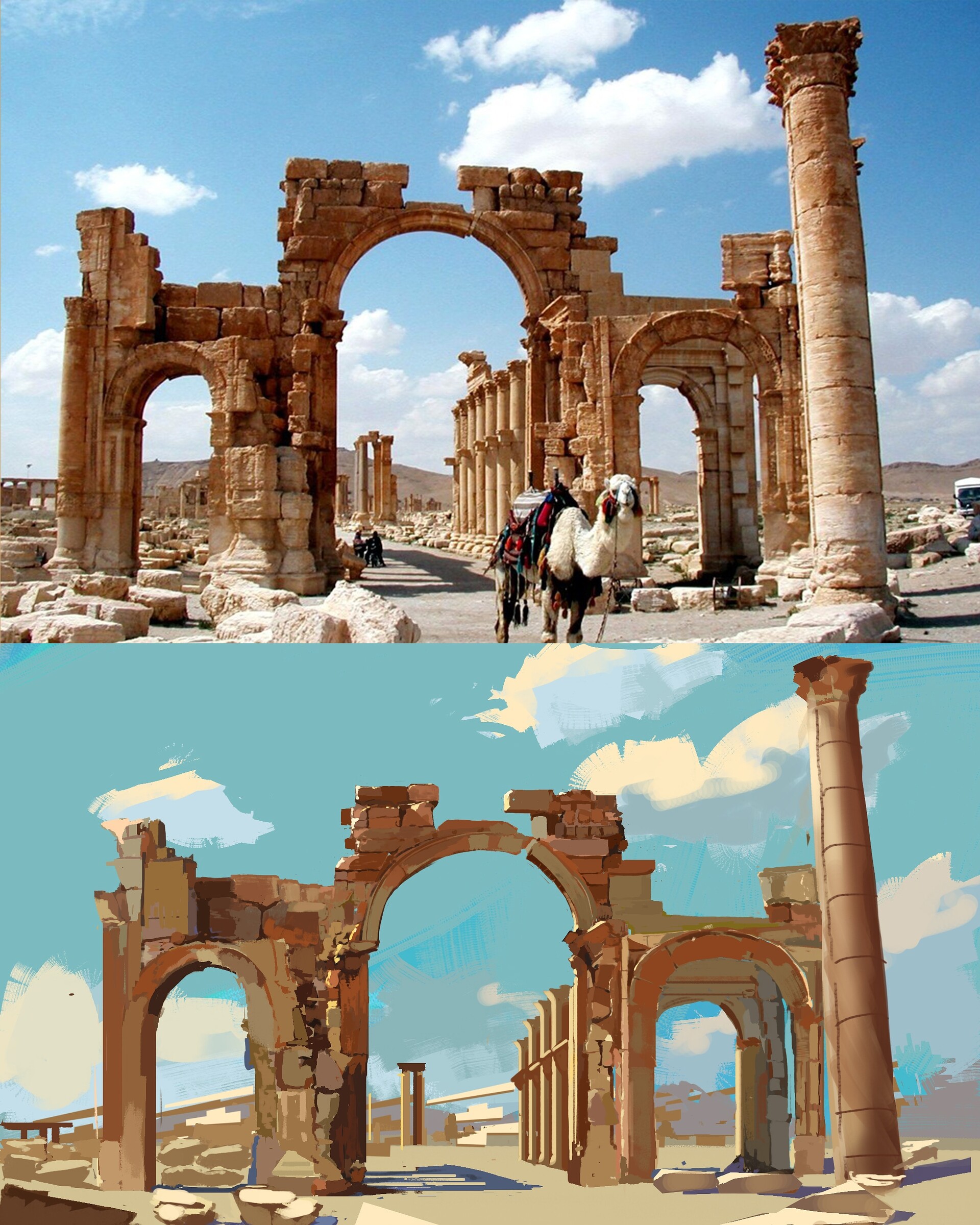 ArtStation - Color quick drawing exercise