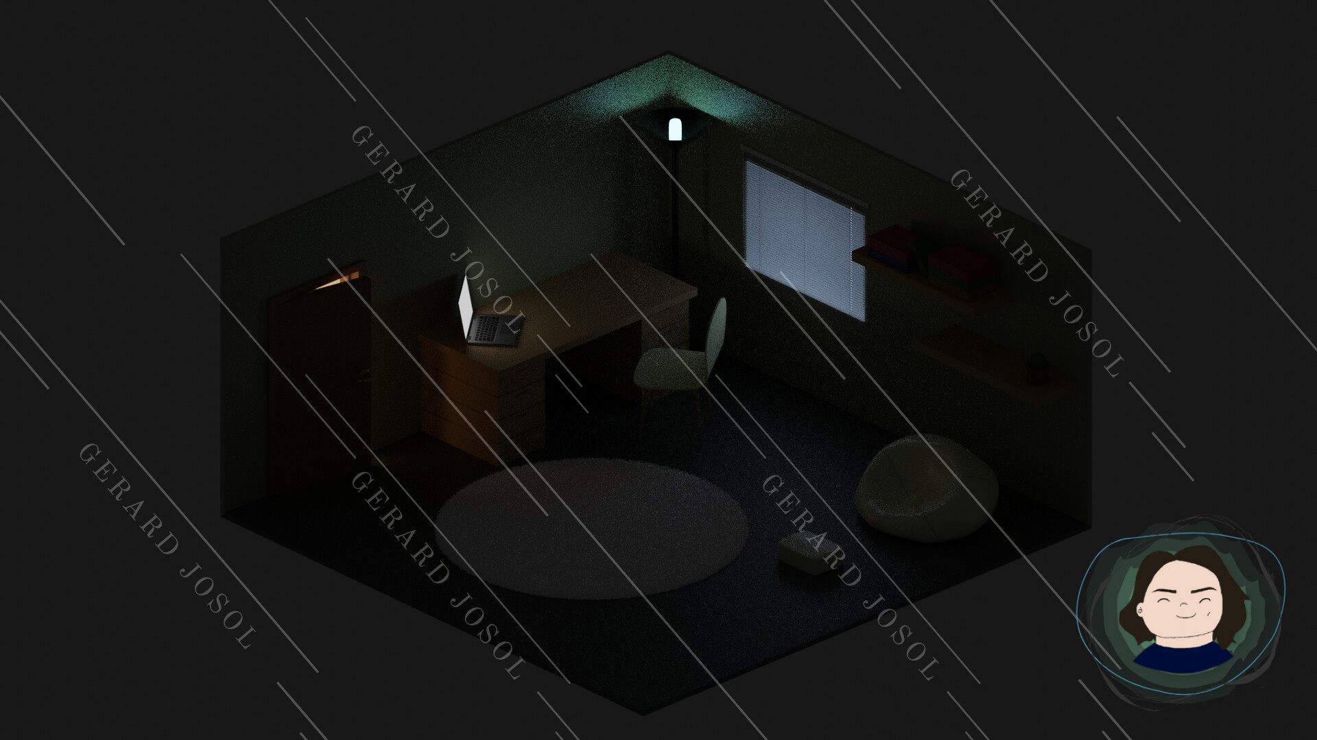 ArtStation - Isometric Room 3