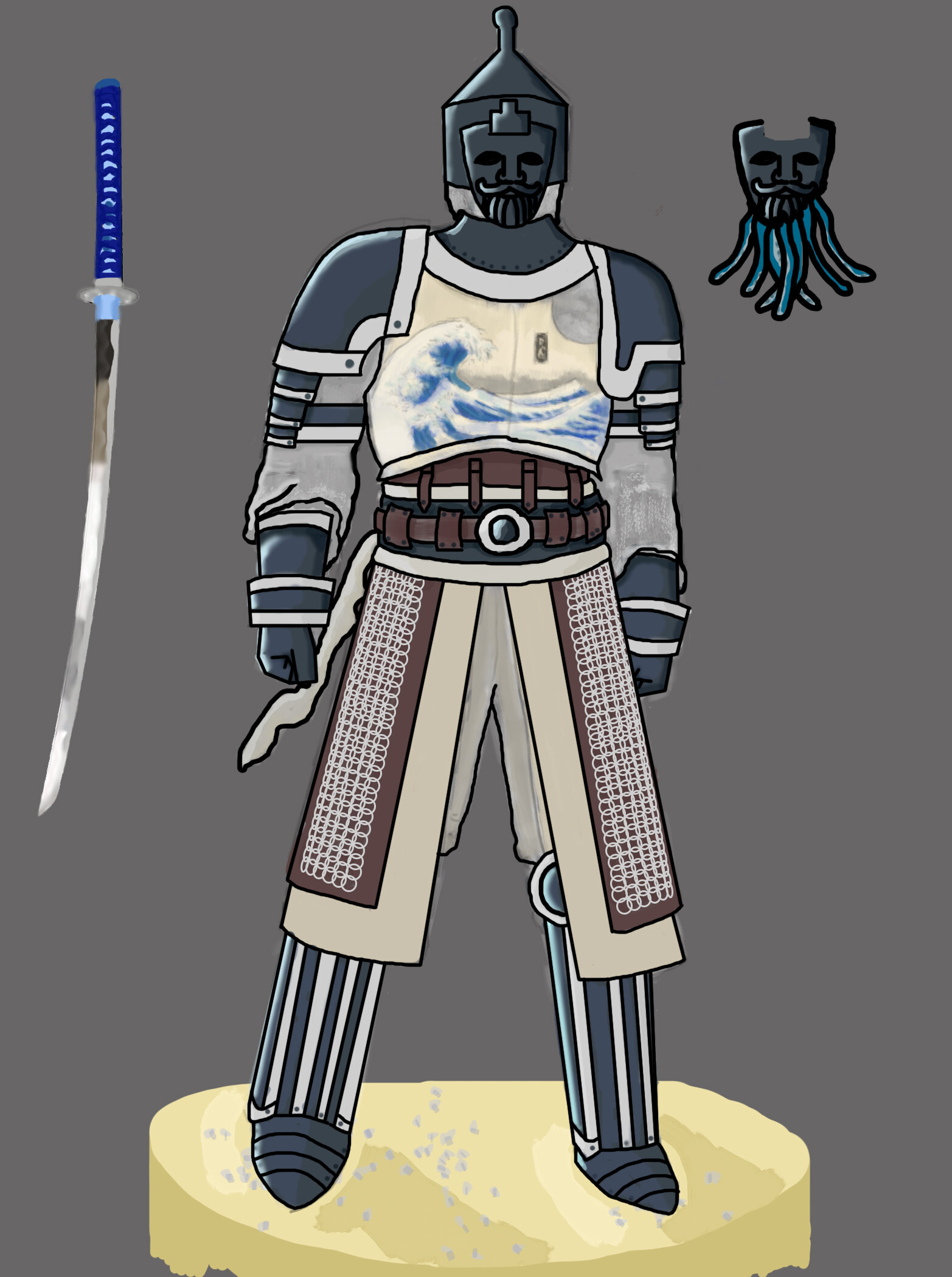 ArtStation - Dungeons & Dragons - Samurai Character Design