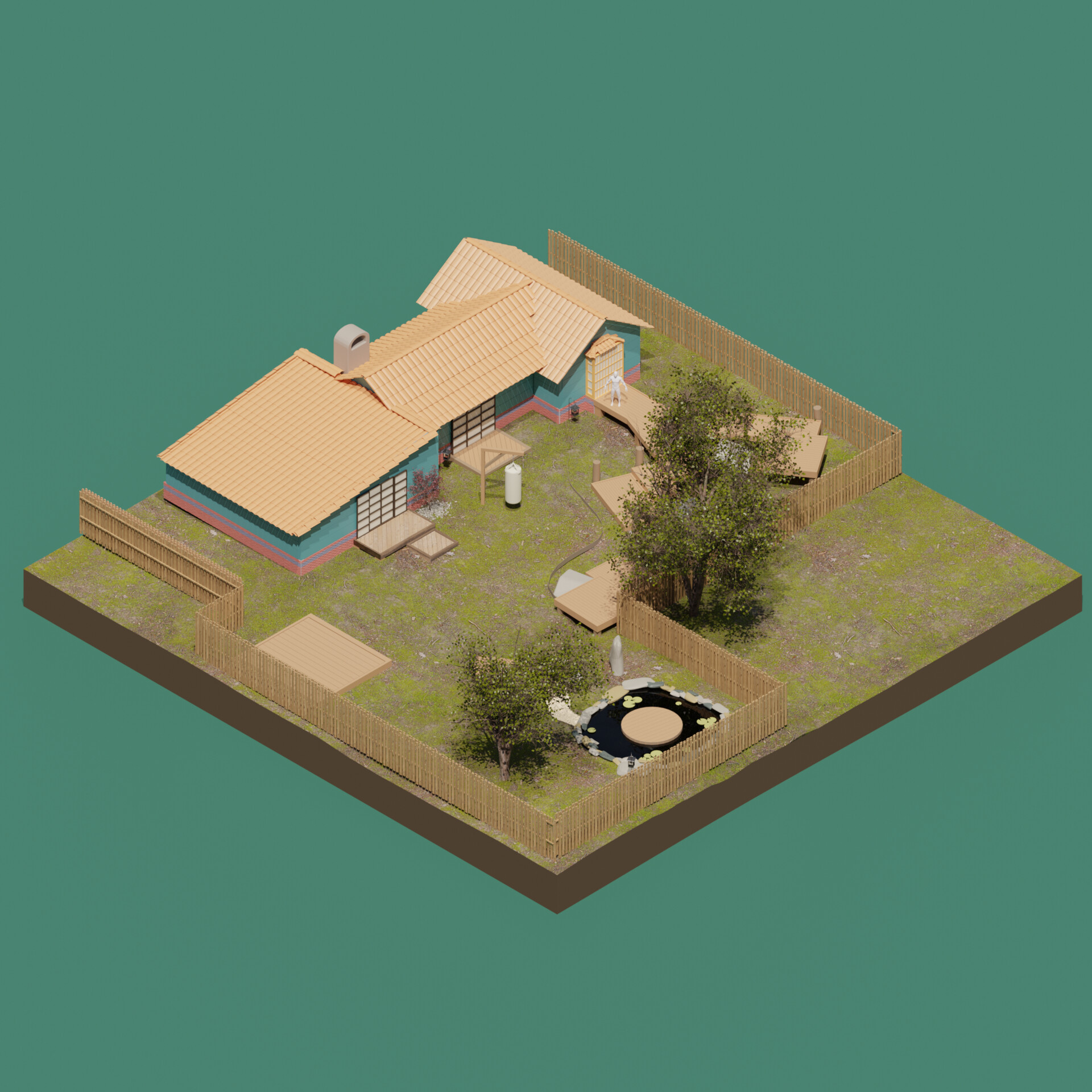 ArtStation - [W.I.P] Miyagi-Do Dojo (Karate Kid/Cobra Kai)