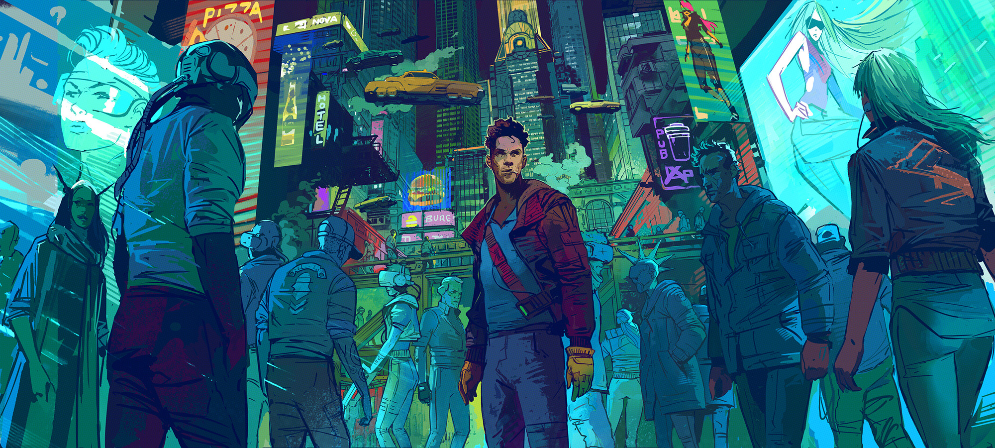 Neuromancer: Chiba City Streets by Andrew Porter : ImaginaryCyberpunk