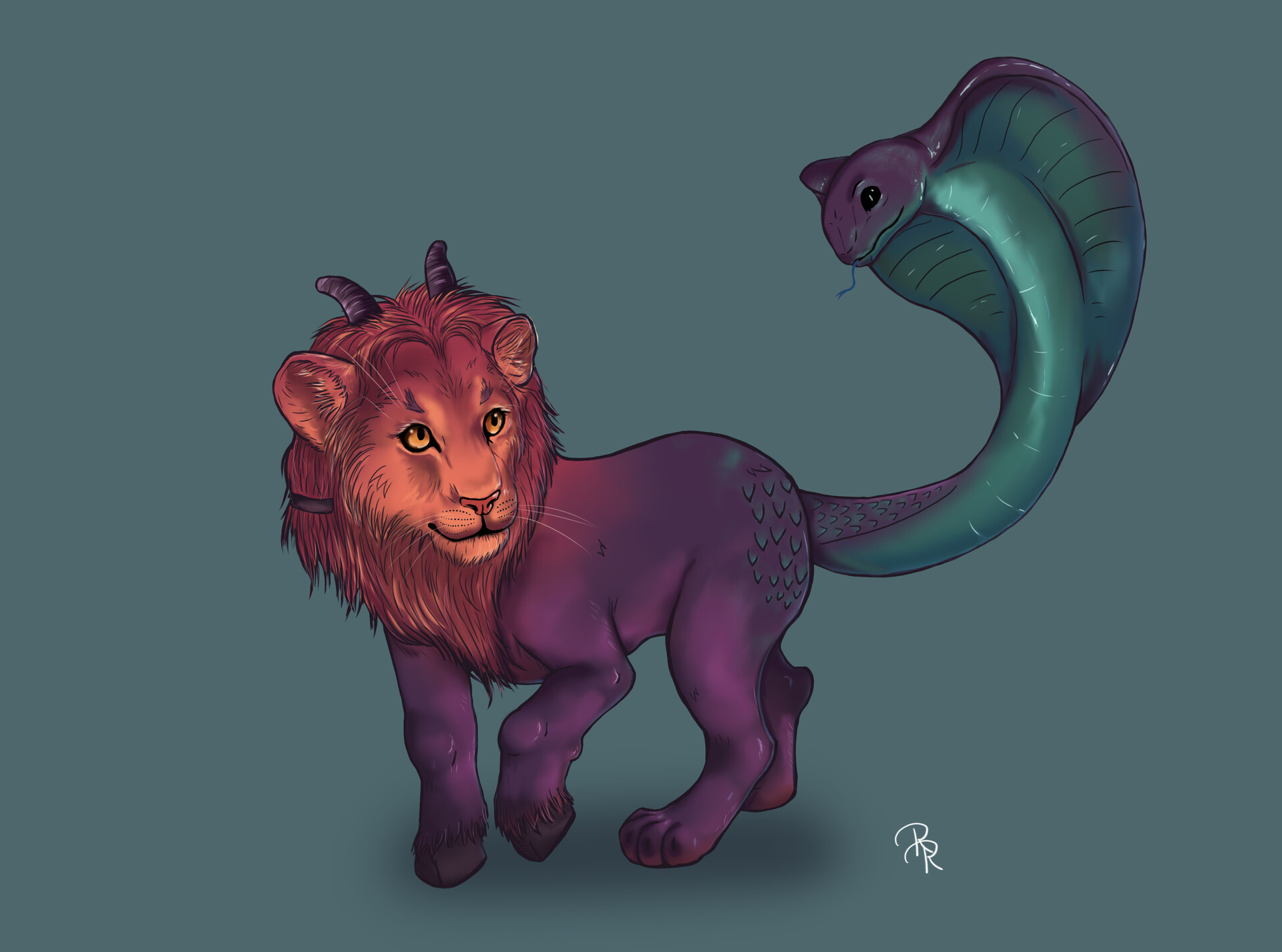 ArtStation - Chimeara - (Original Creature design by Nicholas Kole)