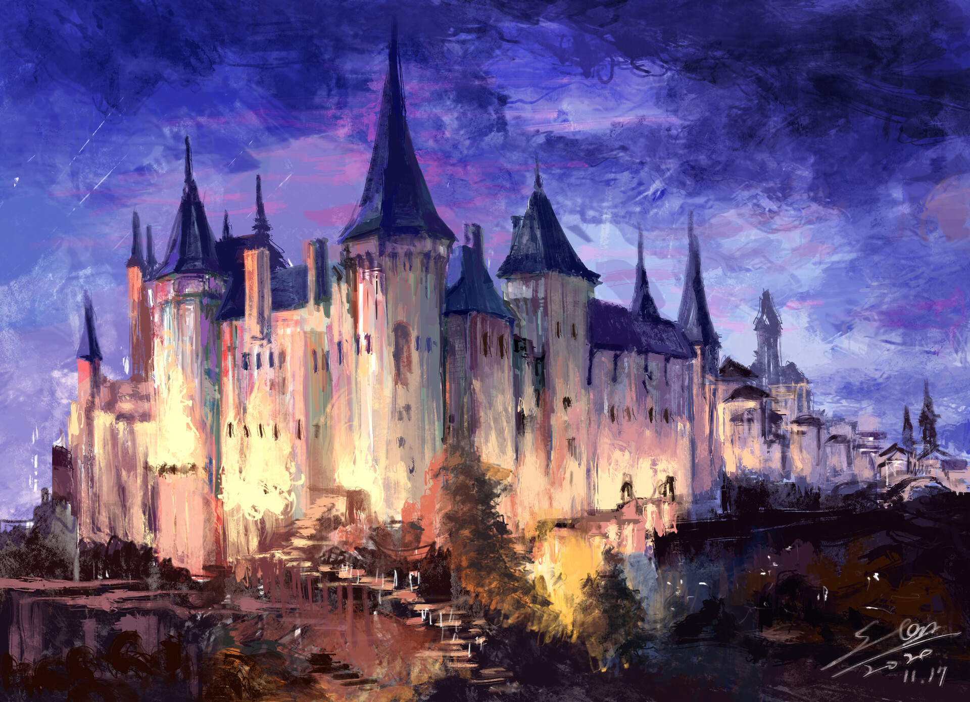 Medieval Castle Art