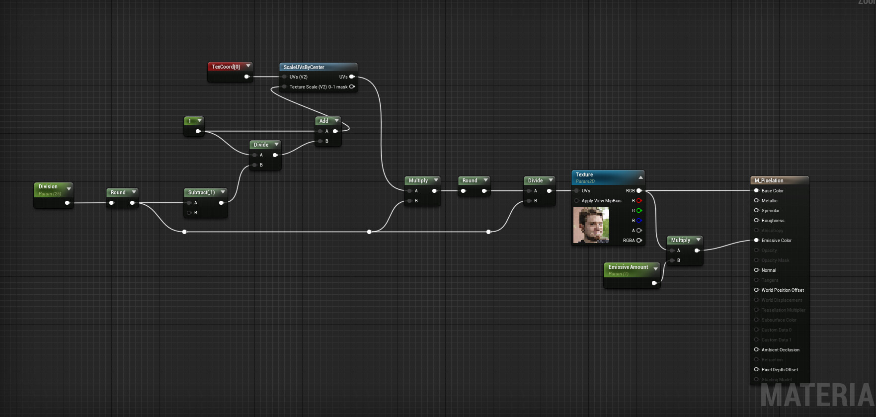 Adam Dyląg - UE4 pixelate shader
