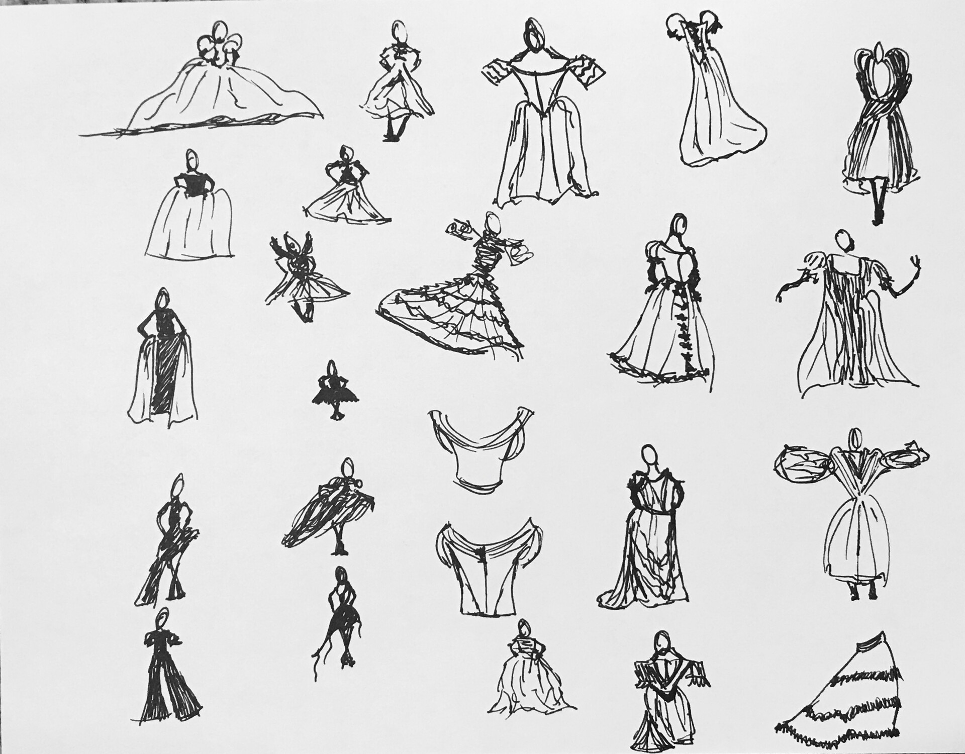 ArtStation - Costume Design Thumbnails