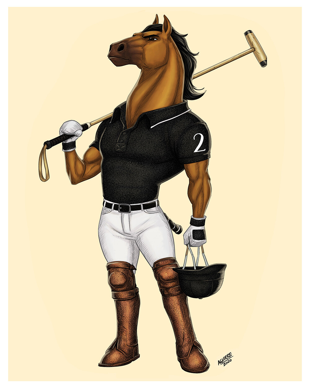 how to draw an anthro horse