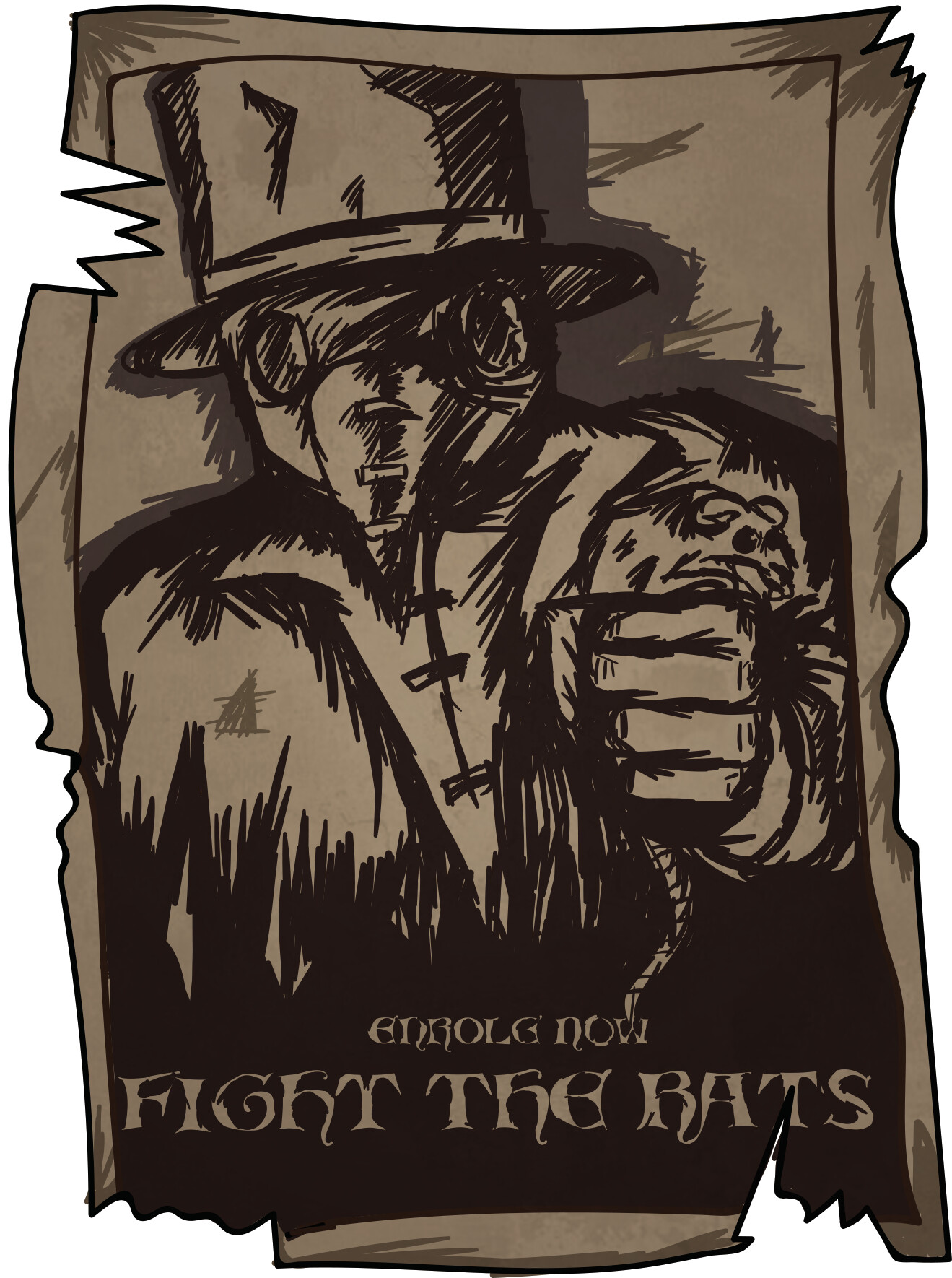 ArtStation - Poster "Fight The Rats"