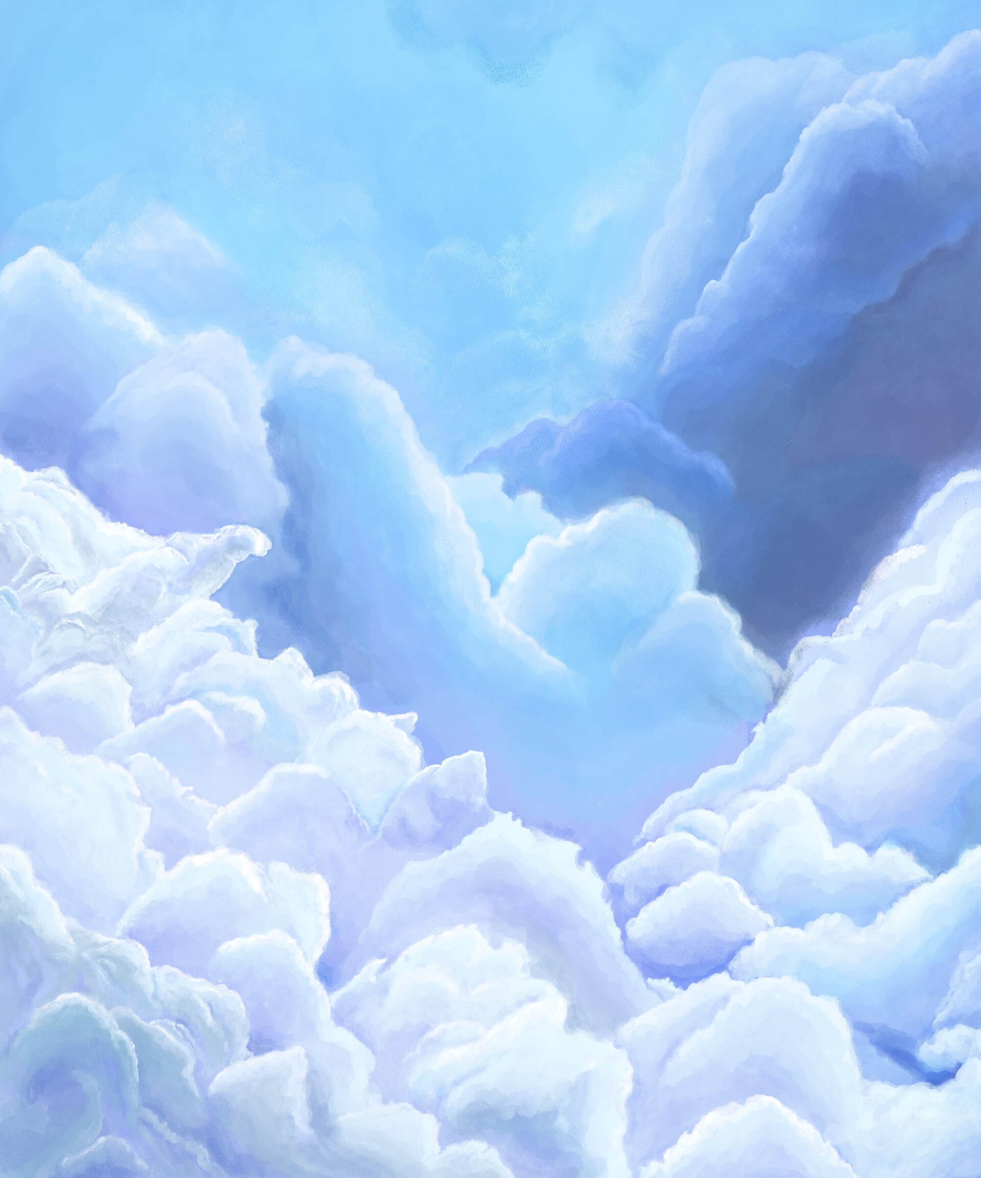 ArtStation - Cloud Landscape Painting