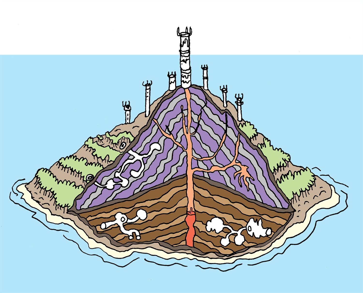 ArtStation - Unfinished Volcano map