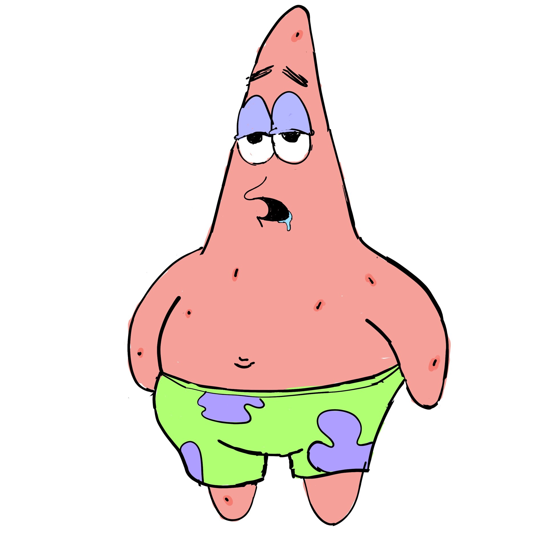 Patrick Star Drooling