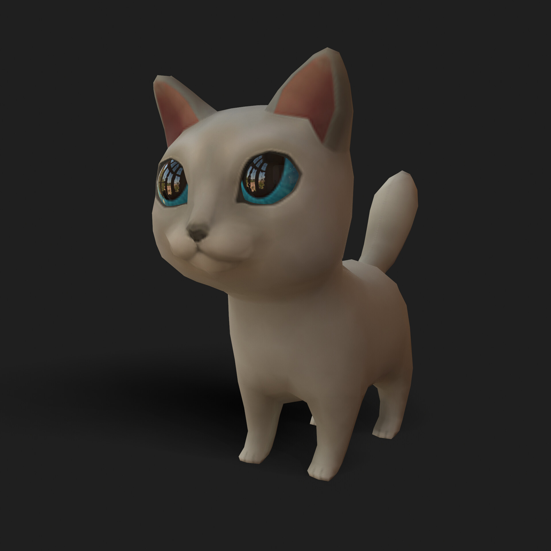 ArtStation - High to Low Poly - Cat Sculpt.
