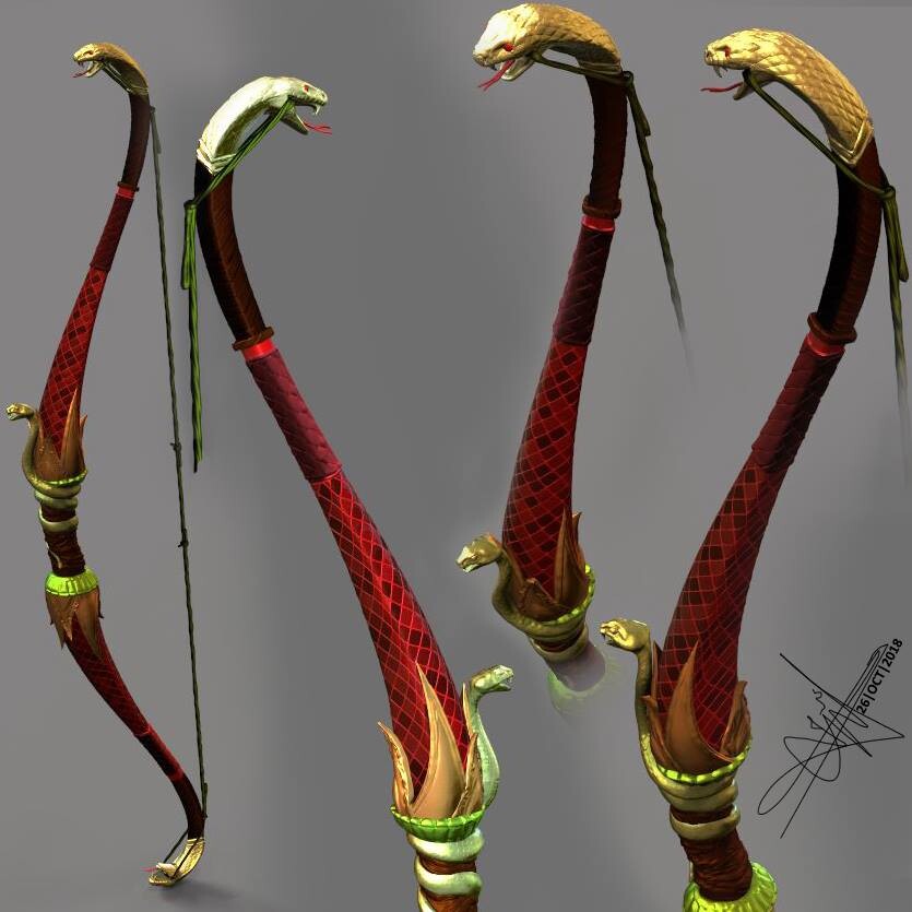 ArtStation - Medusa Bow - Concept Sculpt