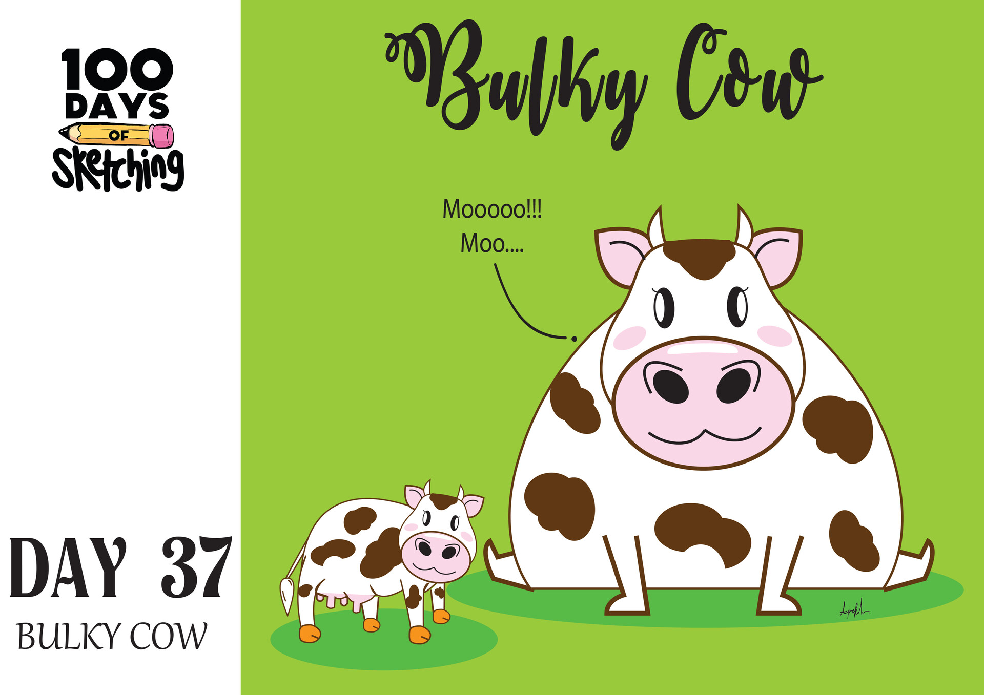 ArtStation - Day 37 bulky cow