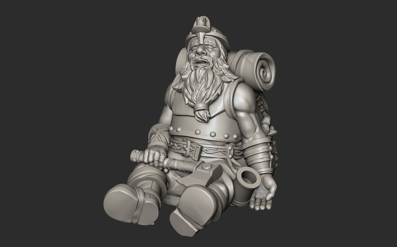ArtStation - Dead dwarfs miniature pack