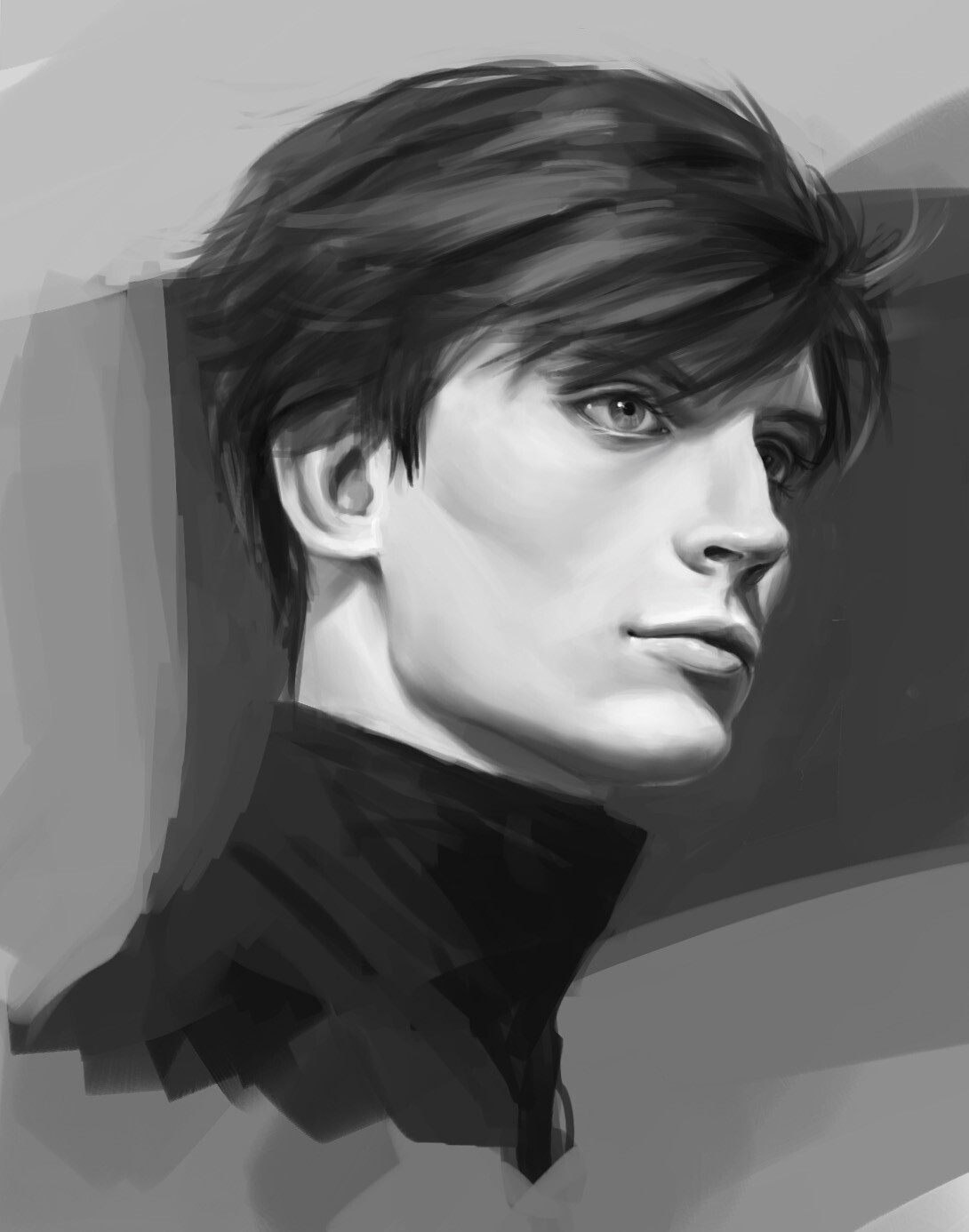 ArtStation - Male face study