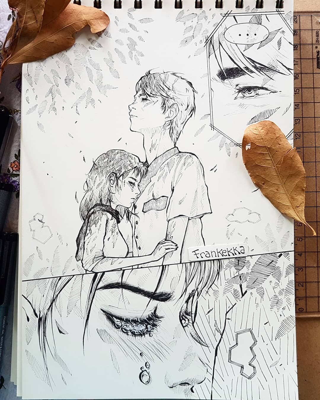 how to draw a manga page