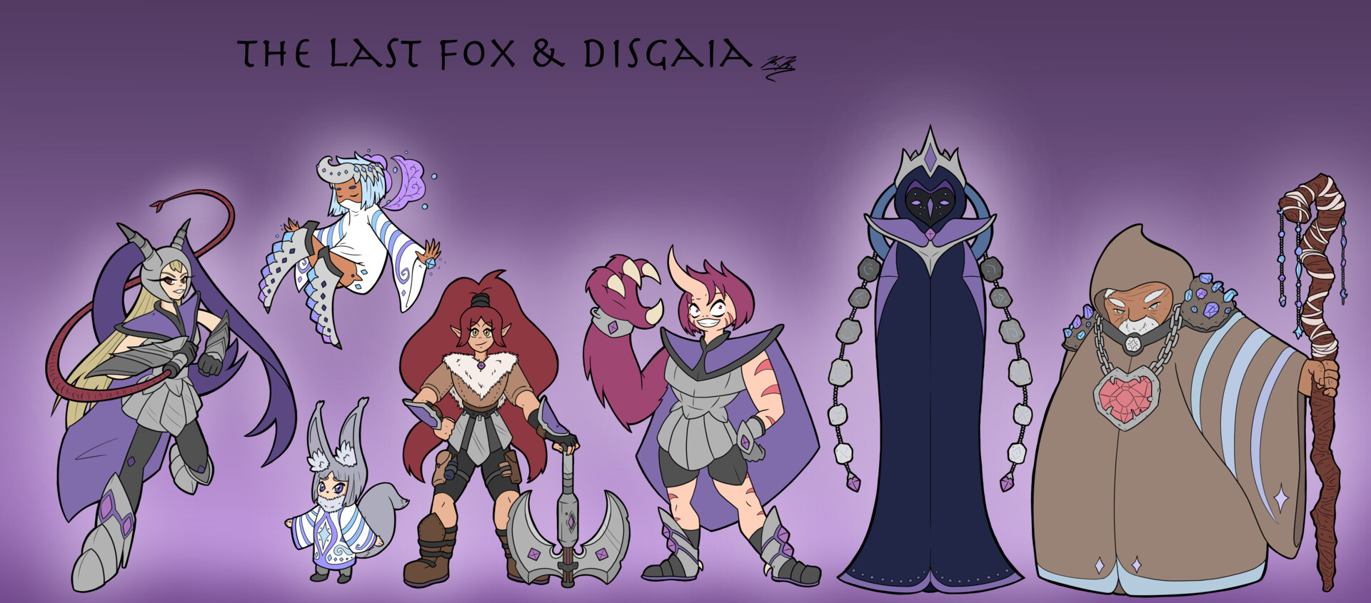ArtStation - Disgaia Character Line Up