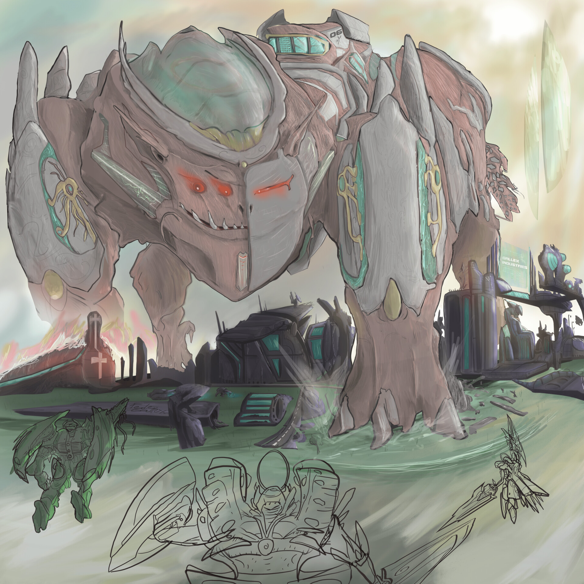 Gallex industries - The one eyed drifters attack (Tokio 2989)