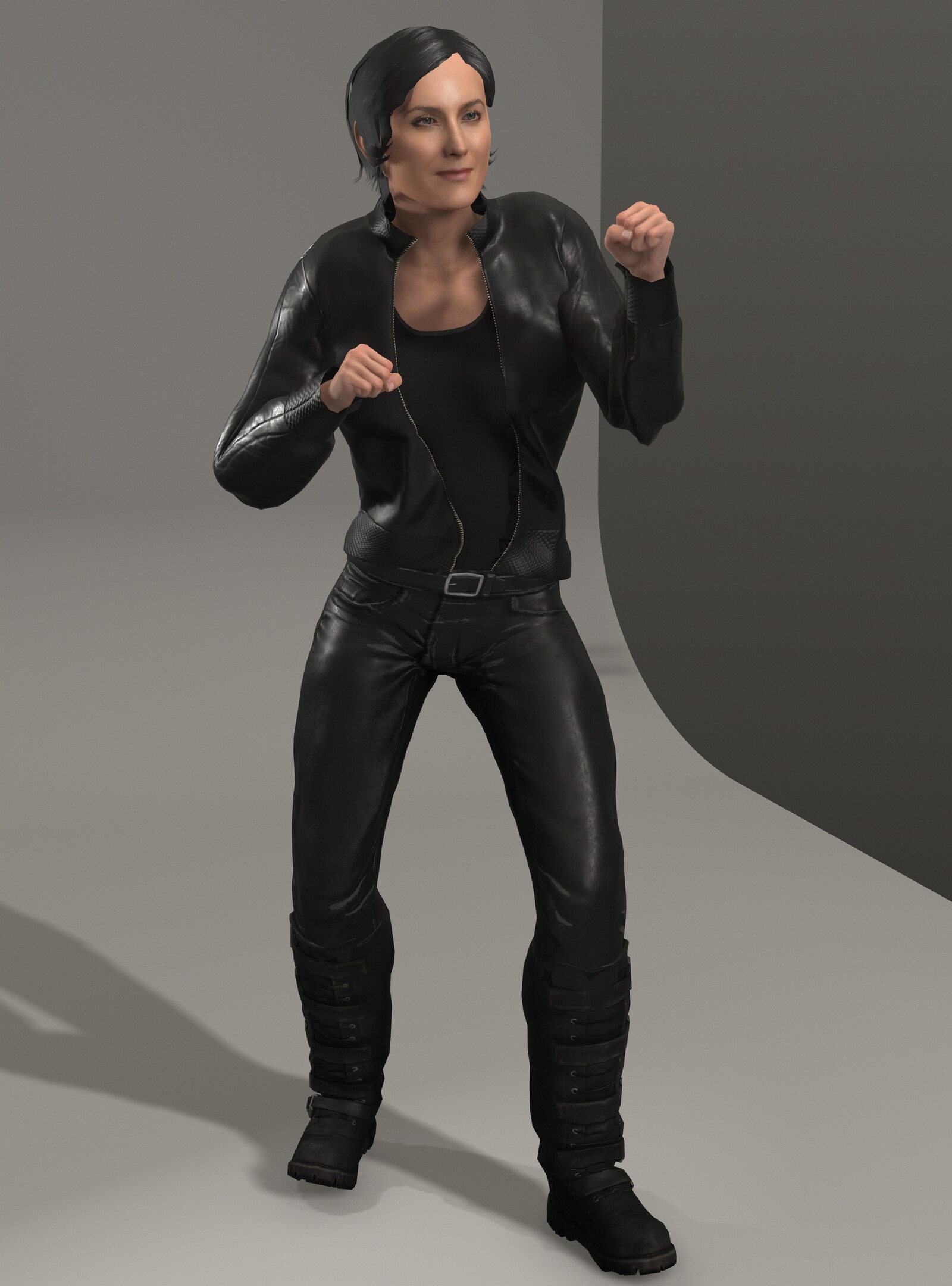 Carrie Anne Moss Matrix Costume