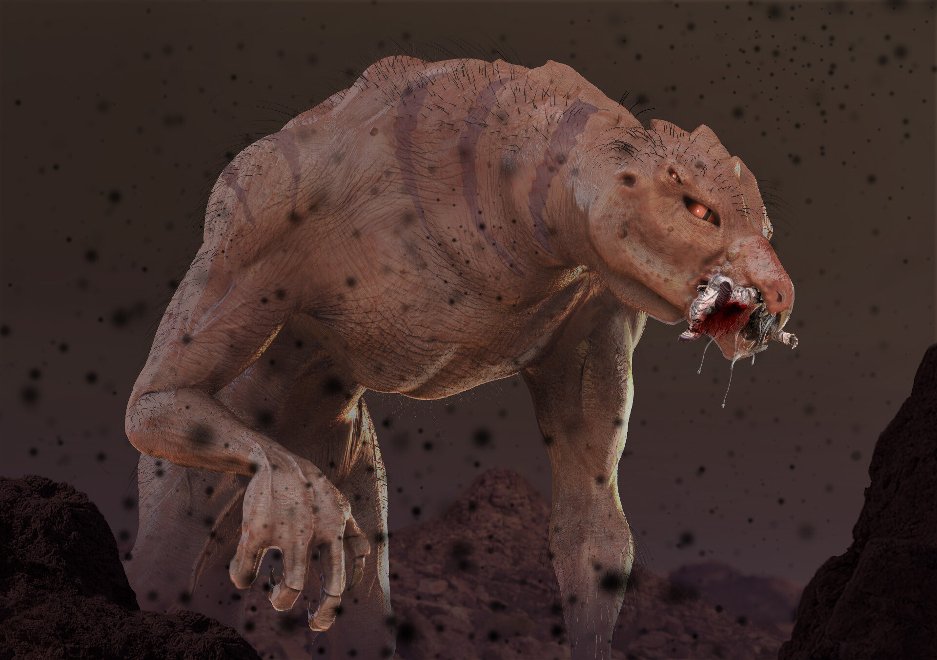 ArtStation - ALIEN MARS CONCEPT ART creature