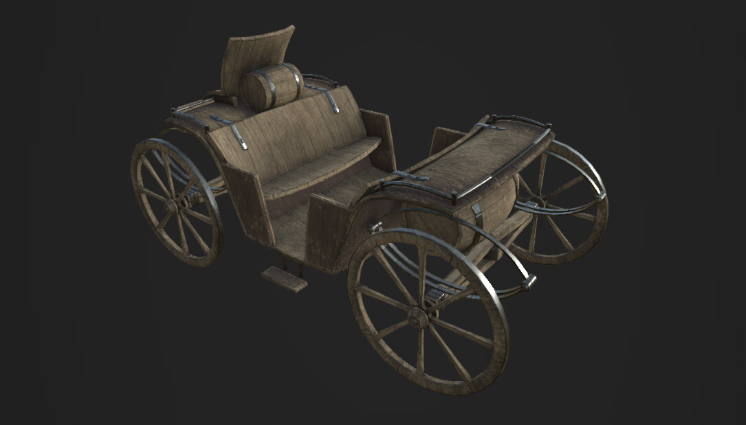 ArtStation - Medieval carriage