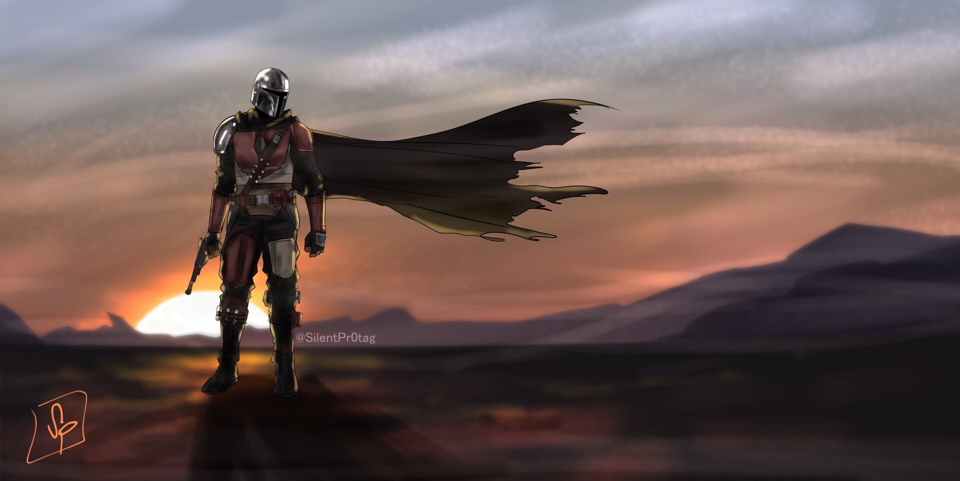 ArtStation - The Mandalorian : Desert Gunslinger